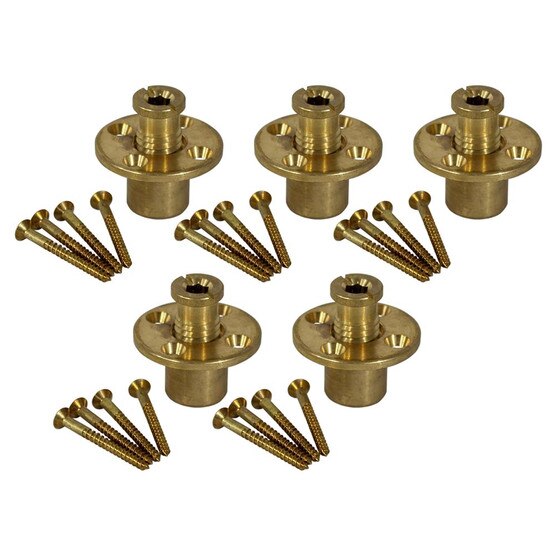 Safety Cover Wood Deck Anchor With Screws - 5 Pack | Pool Cover Center