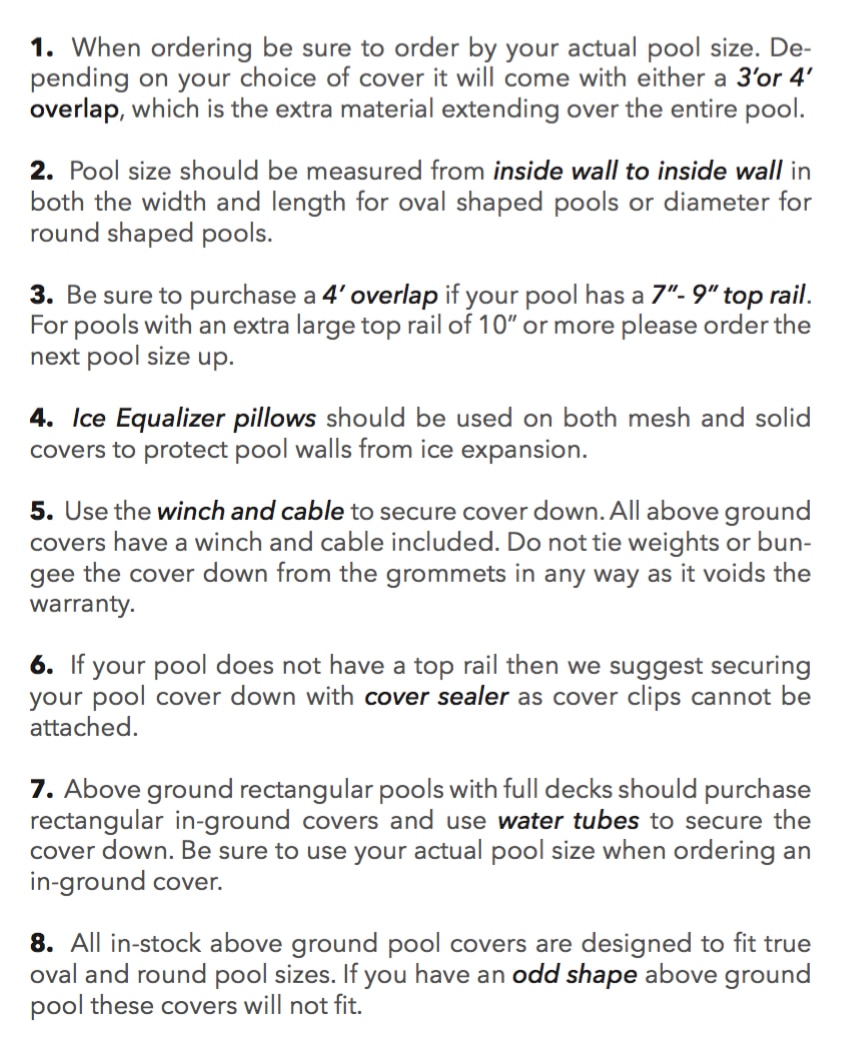 Above Ground Pool Covers | Pool Covers | Pool Cover Center