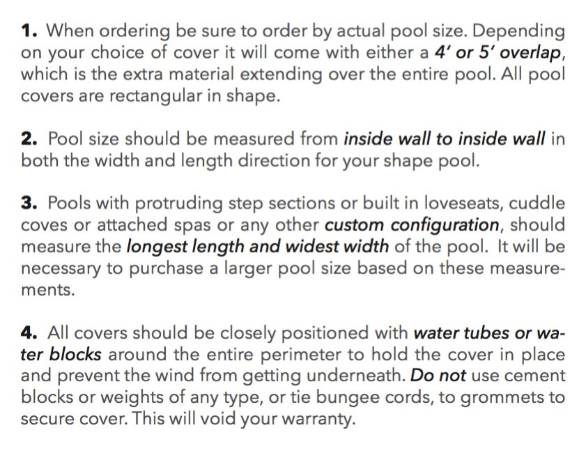 Premier 30 x 50 Rectangle Cover | Pool Cover Center