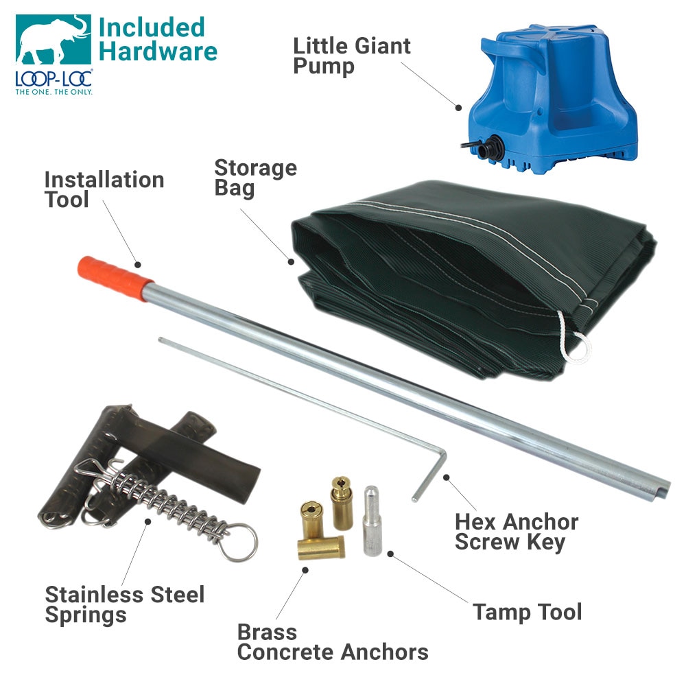 Loop Loc Ultra Loc III Safety Cover with Pump for 16' x 32' Rectangular ...