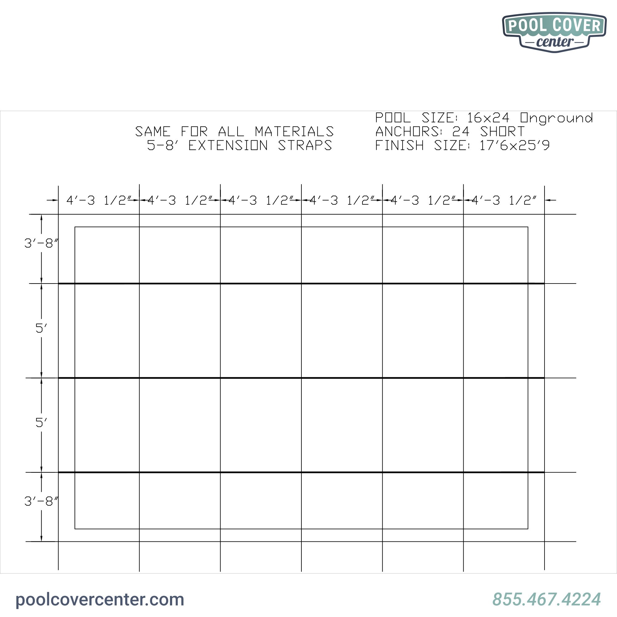 HPI Yard Guard Standard Mesh 90 On-Ground Pool Size 16' x 24' | Safety ...